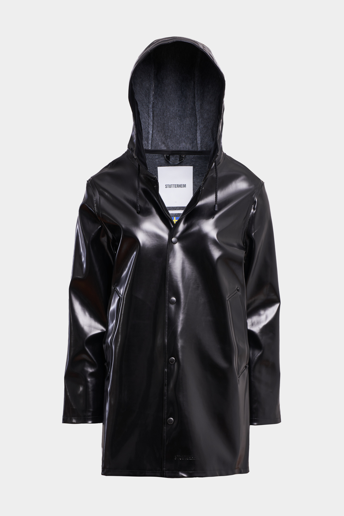 Stockholm Opal Raincoat Black | STUTTERHEIM US