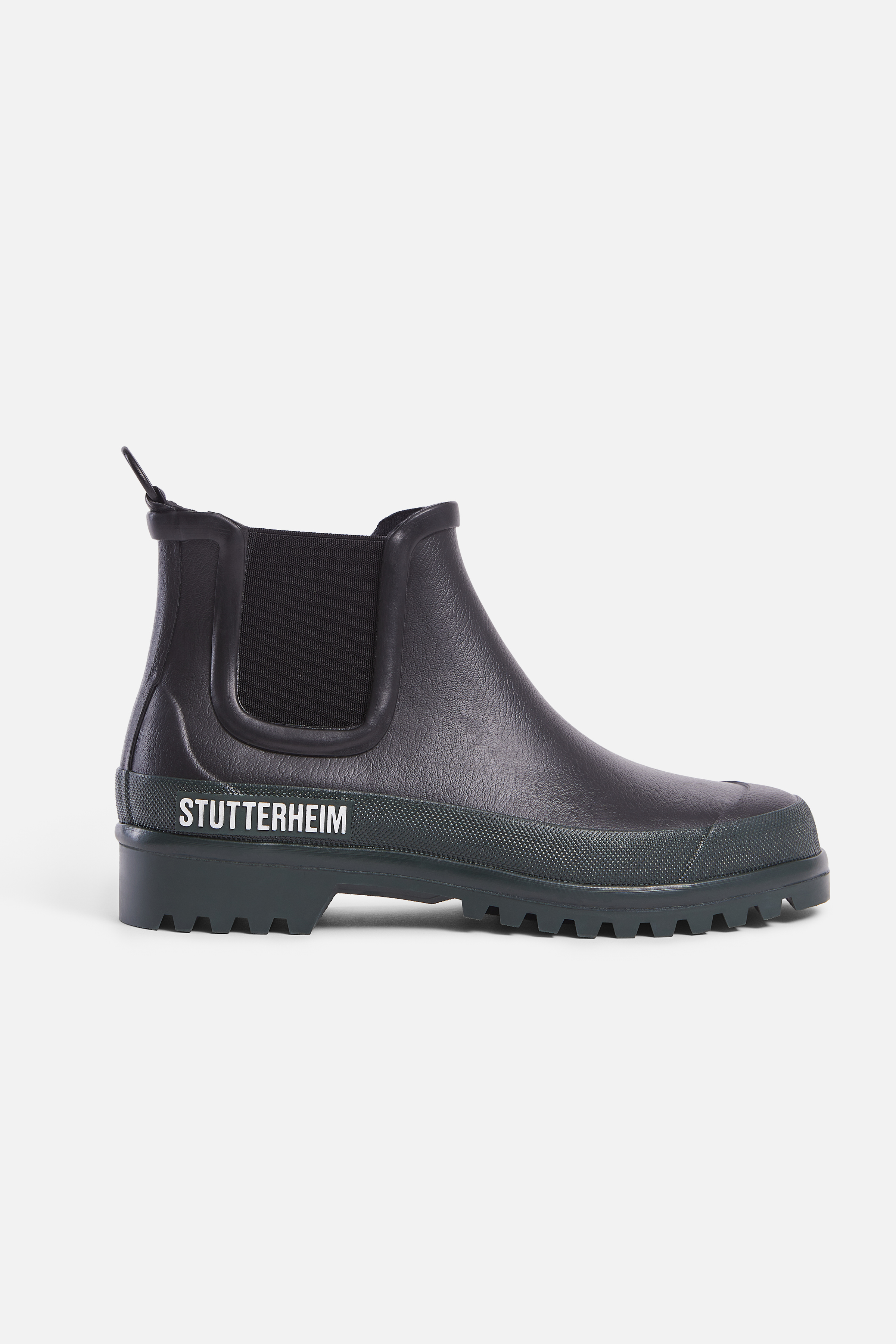 Black and Dark Green Waterproof Chelsea Rainwalker Boots | STUTTERHEIM US